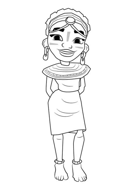Ninja From Subway Surfers Coloring Page Free Printable Coloring Pages