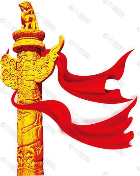 中国风金色华表元素素材设计元素素材免费下载 图片编号 8885416 六图网
