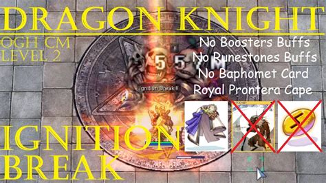IRO Chaos Basic Buffs Ignition Break Ft Royal Prontera Cape Dragon