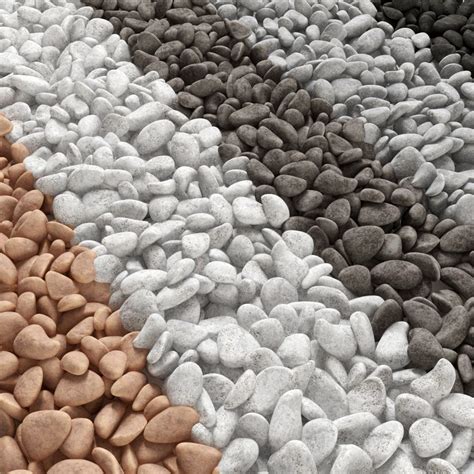 Pebble Low N1 3D Model For VRay