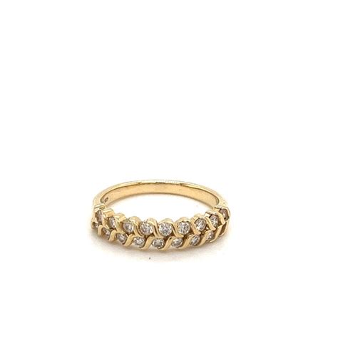 14 Kt Yellow Gold Ring 0 50 Ct Diamond Catawiki