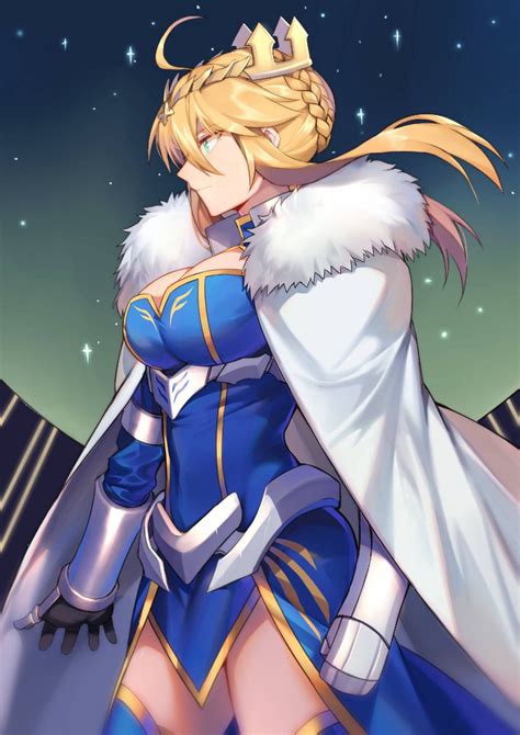 Artoria Pendragon Lancer Fate Grand Order Minecraft Skin