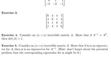 solved exercise 3 「6 4 4 exercise 4 consider an n × n