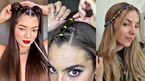 Peinados En Tendencia Con Ligas Todo Tipo De Cabello Chicas Fashions