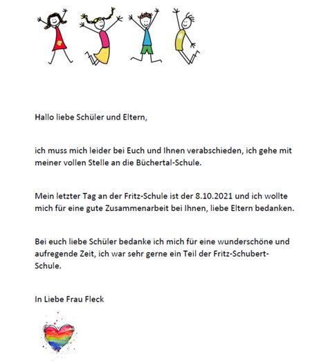 Wir müssen uns leider verabschieden Fritz Schubert Schule Maintal
