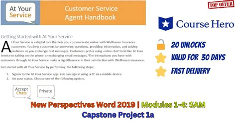 New Perspectives Word Modules Sam Capstone Project A
