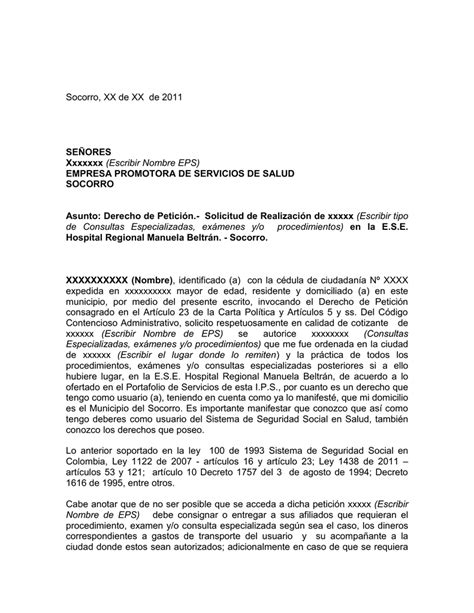 Modelos De Cartas De Peticion