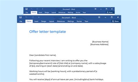 Job Promotion Letter Template