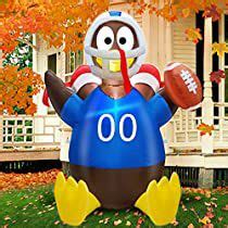 TURNMEON 4 Ft Thanksgiving Inflatable Decorations Outdoor American