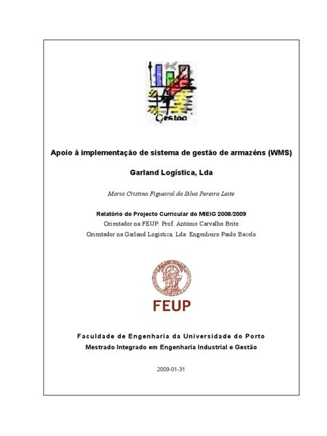 Pdf Apoio Implementa O De Sistema De Gest O De Armaz Ns Wms Pdf