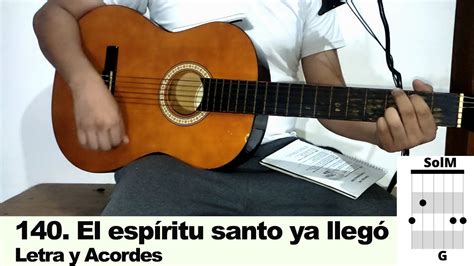 Ya llegó ya llegó el espíritu santo ya llegó Letra y acordes