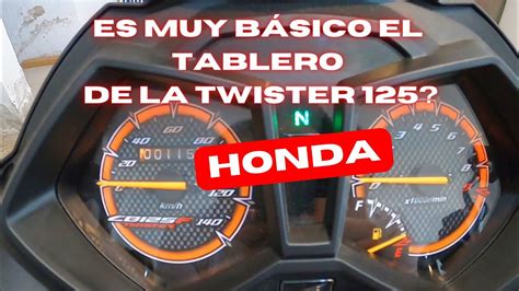 Tablero De La Twister Cb125F Honda 2022 YouTube
