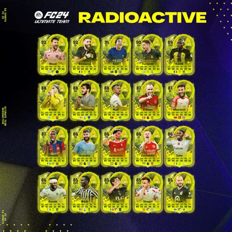 EA Sports FC 24 Evento Radiactividad Las mejores cartas y cómo