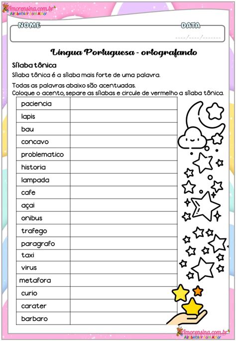 Atividades De L Ngua Portuguesa Ano