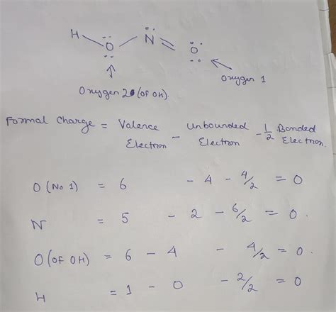 Solved Calculate The Formal Charge On Each Of The Atoms In The Lewis