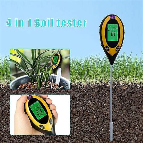 Kcbbe Testeur de sol 4 en 1 Soil Ph Meter avec intensité lumineuse