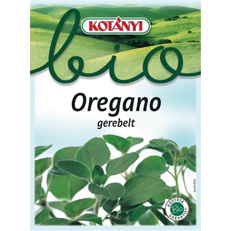Transgourmet Österreich Kotányi Bio Oregano gerebelt Brief 10 g