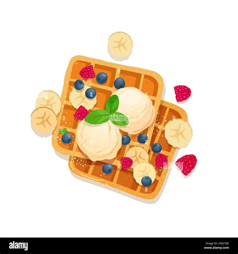 Cartoon Waffeln Stock Vektorgrafiken Kaufen Alamy