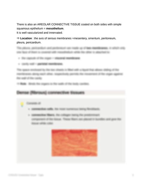 SOLUTION Connective Tissue Type Histology Studypool