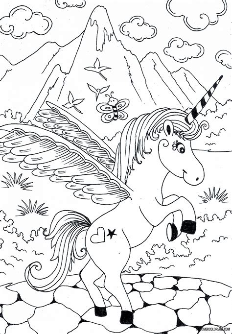 Coloriage De Licorne Magique Imprimer Coloriage