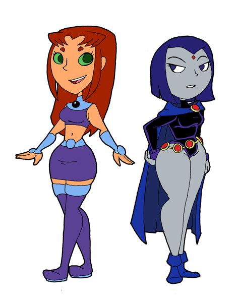 Starfire And Raven By That One Guy Again On Deviantart