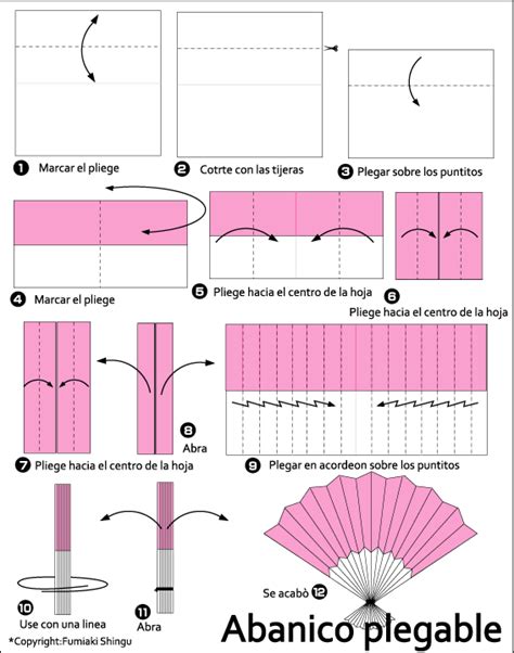Origami Abanico Plegable Diy Origami Japanese Fan Origami Crafts