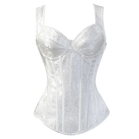 Sexy Steampunk Overbust Corset With Side Straps Queerks