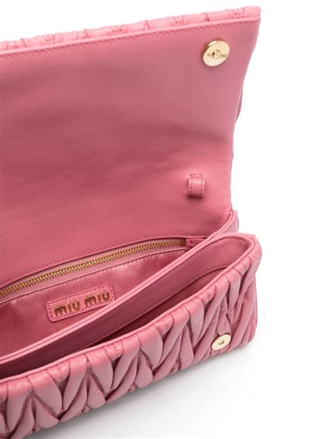 Logo Plaque Matelass Shoulder Bag Miu Miu Eraldo