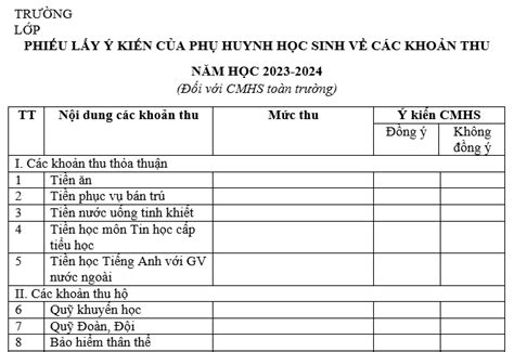 M U Phi U L Y Ki N C A Ph Huynh H C Sinh I V I C C Kho N Thu D Ch