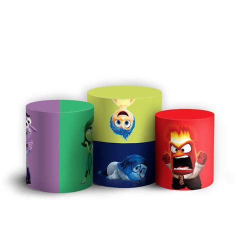 Trio Cilindro Divertida Mente Sublimado 3D Elástico Sublitex