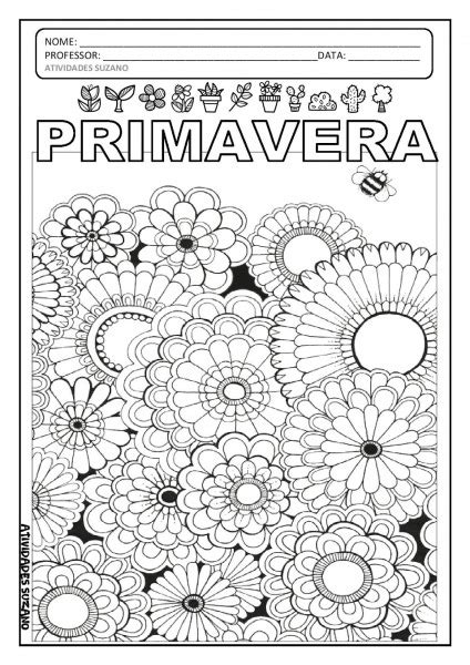 Desenho Da Primavera Para Colorir Coloring City