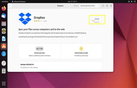 How To Install Dropbox On Ubuntu Using Terminal GUI