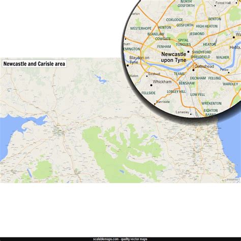 Scalablemaps Vector Map Of Newcastle Gmap Regional Map Theme Map