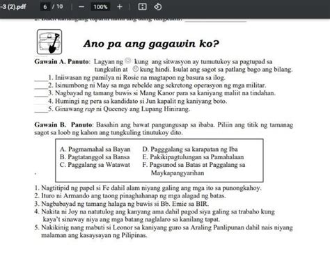 Pa Help Po Ako Nito Need Kona Po Ayusin Naman Pag Sagot Yung Matino