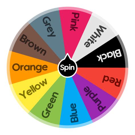 Colour Picker Spin The Wheel Random Picker