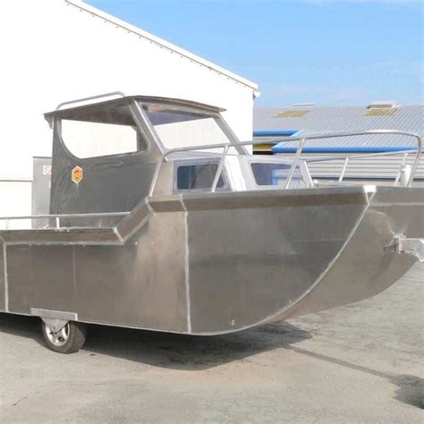 Bateau aluminium fond plat pour pêche et promenade MULOT NAVAL