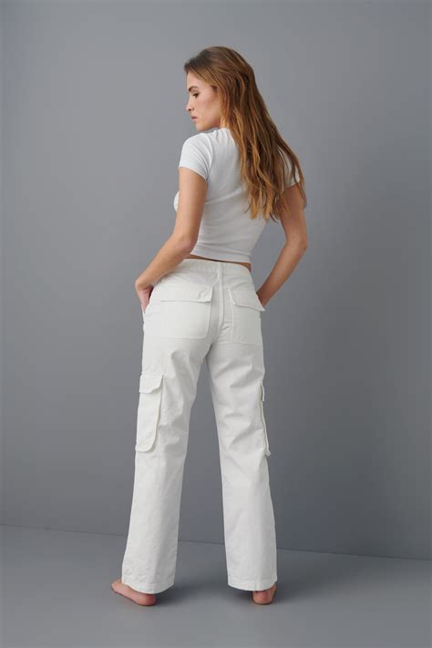 Low Waist Cargo Jeans Gina Tricot