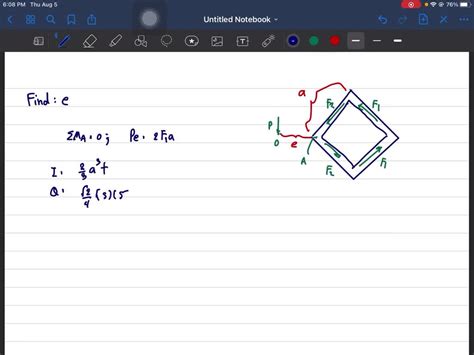 SOLVED A Thin Walled Beam Has The Cross Section Shown Determine The