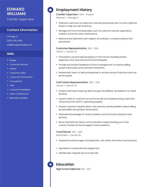Free Cashier Resume Samples Templates Pdf Word American