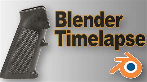 M Grip Handle Modeling Time Lapse In Blender Youtube