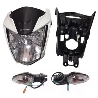 FRENTE DO FAROL COMPLETO PISCA E ARANHA TITAN 160 EX 2022 A 2023