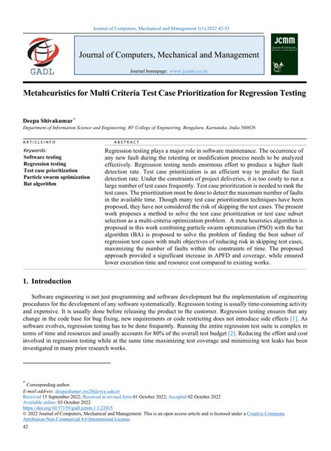 pdf metaheuristics for multi criteria test case prioritization for regression testing