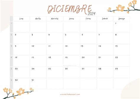 Calendarios Diciembre Para Imprimir Pdf