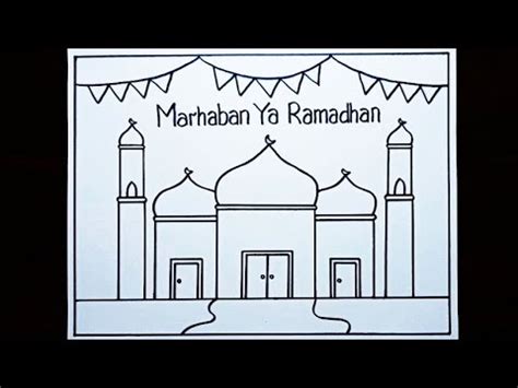 Cara Membuat Poster Menyambut Ramadhan Yang Mudah Dan Simple Youtube
