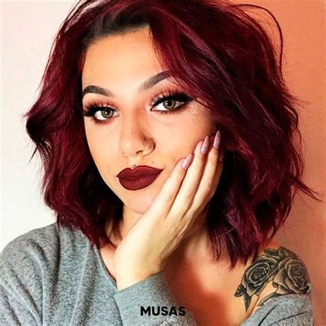 Los Tonos Rojizos Nunca Pasan De Moda Se Llama Cherry Wine Y Es Una De
