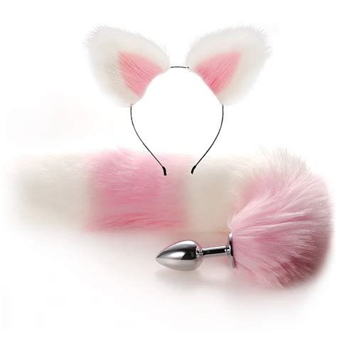 Sexy Fox Metal Butt Plug Tail Set With Hairpin Kit Anal Butplug Tail Prostate Massager Butt Plug