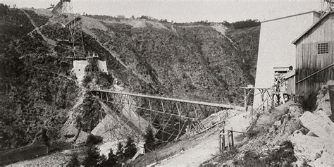 Construction Du Viaduc De Garabit Passerelles