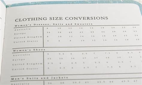 Womens To Mens Clothing Size Conversion Guide