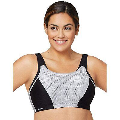 Glamorise Women S Double Layer Custom Control Sport Bra 1166 Black