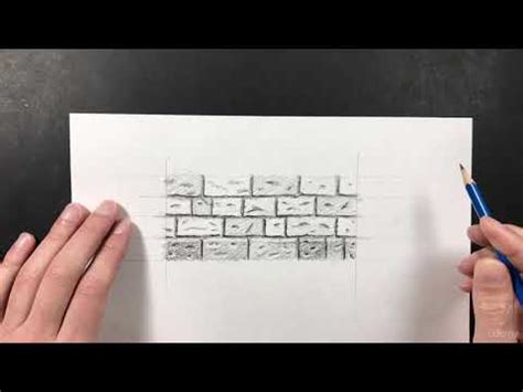 How To Draw Brick Texture Easy Step By Step Tutorial Art Skill